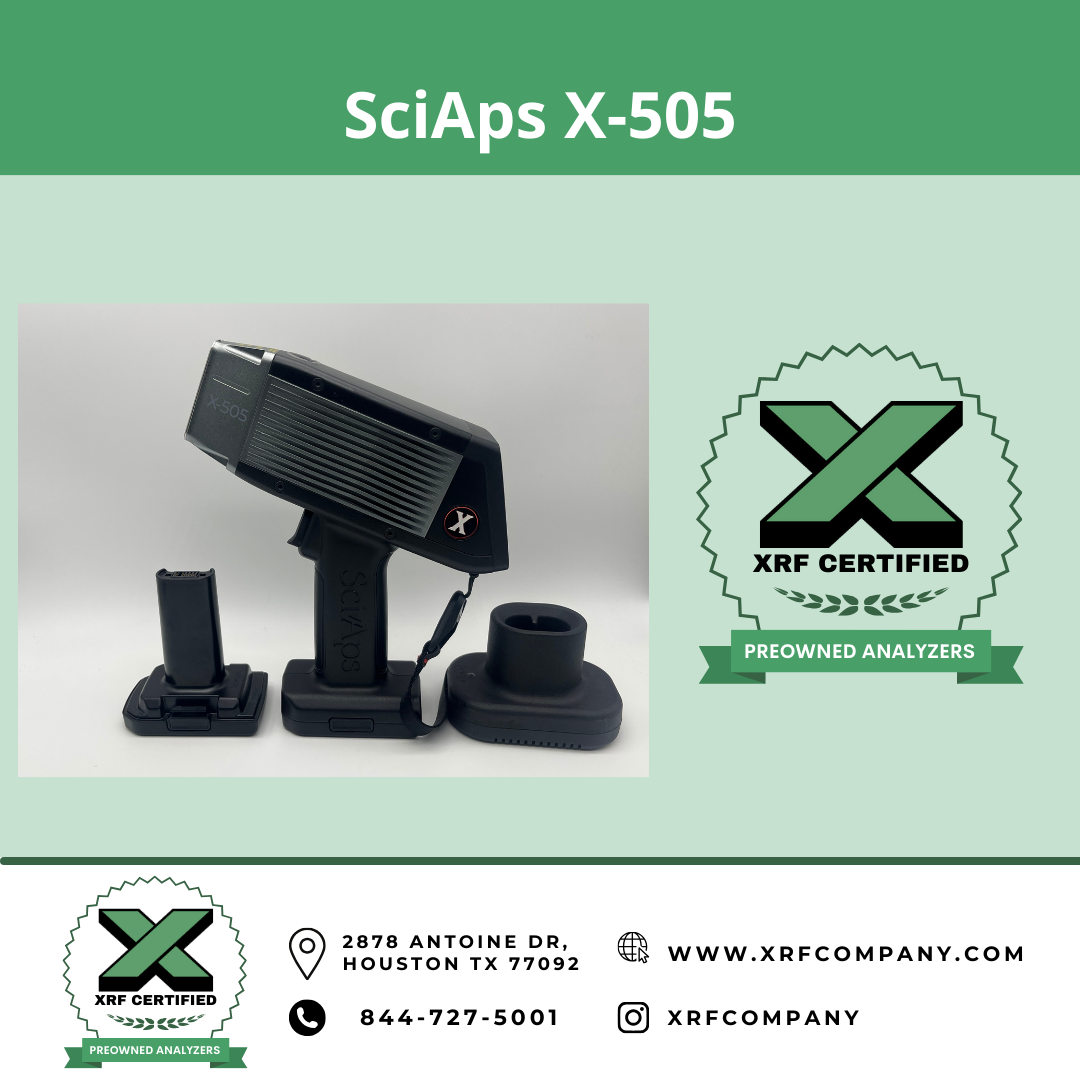 Metal Inspection HandHeld XRF RENTAL Analyzer - SciAps X-505 — The XRF Company