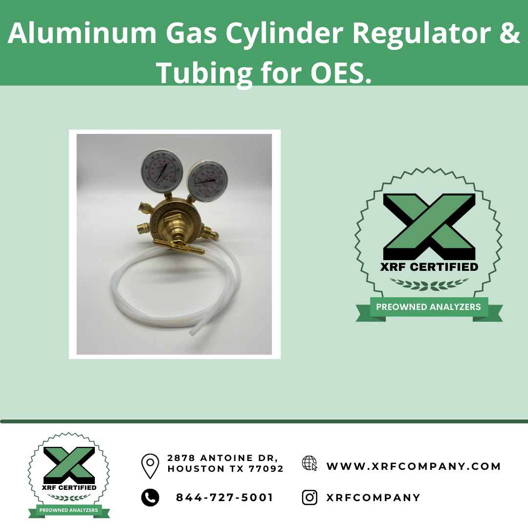 Aluminum Gas Cylinder Regulator & Tubing for OES. — The XRF Company