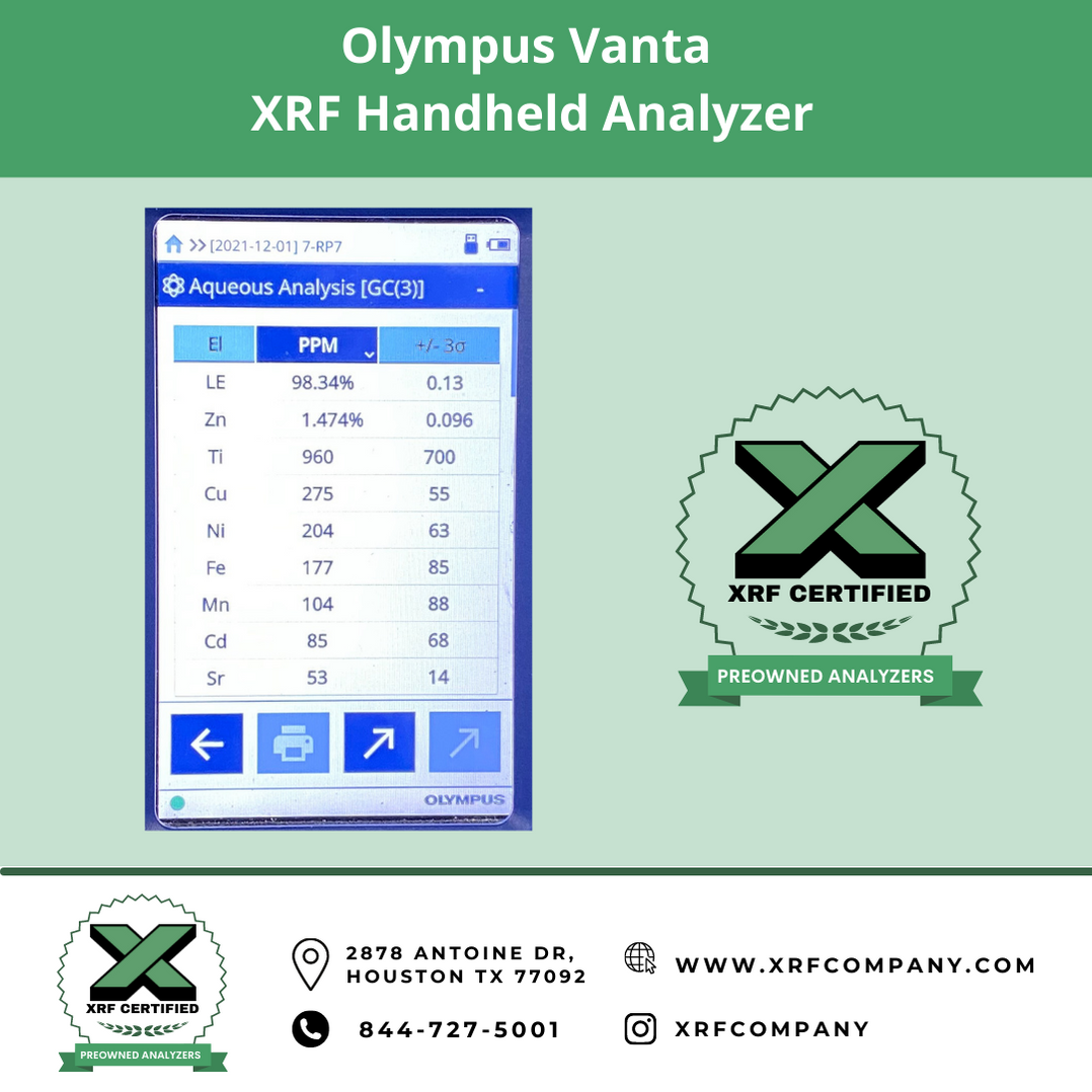 XRF Certified Lease to Own Olympus Vanta Element Handheld Analyzer Gun ...
